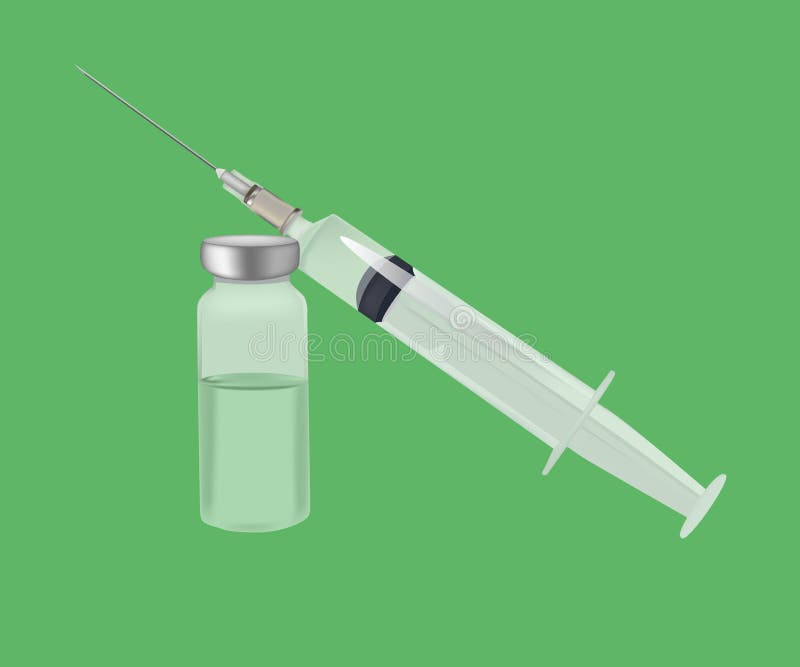 Medical set for injection stock vector. Illustration of instrument ...