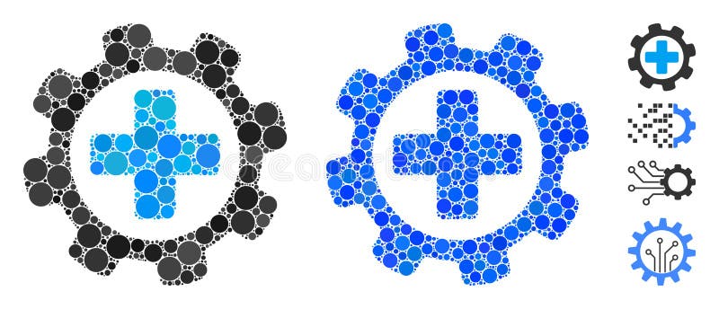 Medical Settings Composition Icon of Circle Dots Stock Illustration ...