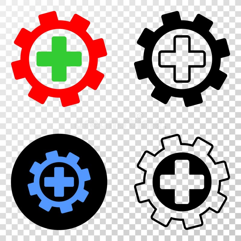 Medical Settings Vector EPS Icon with Contour Version Stock Vector ...