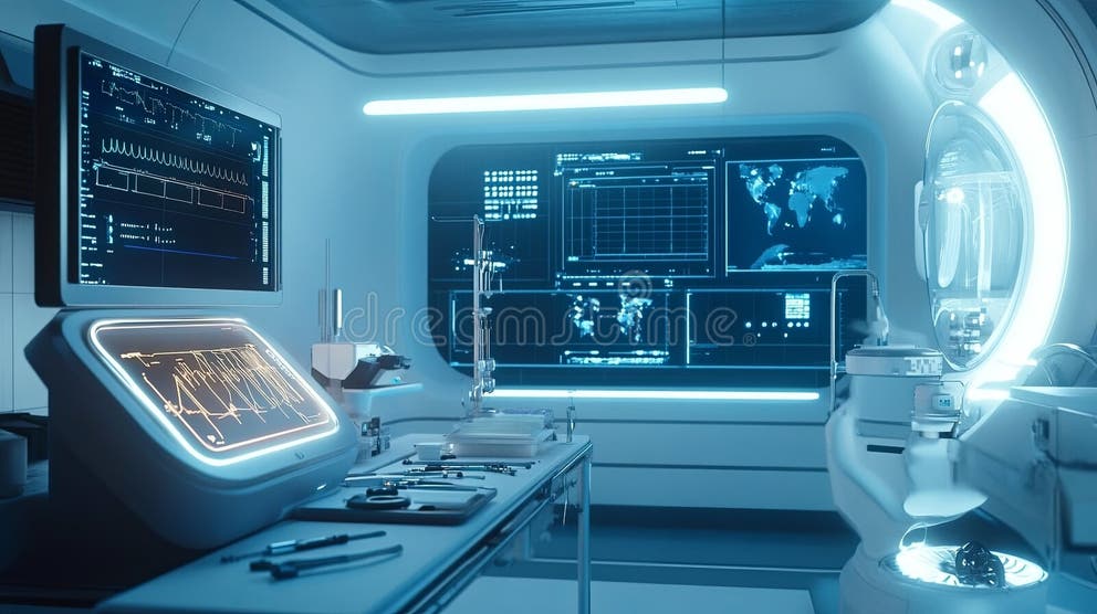 Medical Setup, Pod Next To Instruments . Stock Image - Image of ...