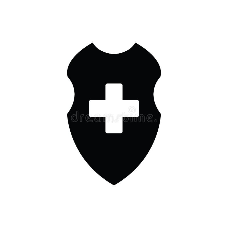 Medical Shield Icon. Medical Protection Sign Stock Vector ...