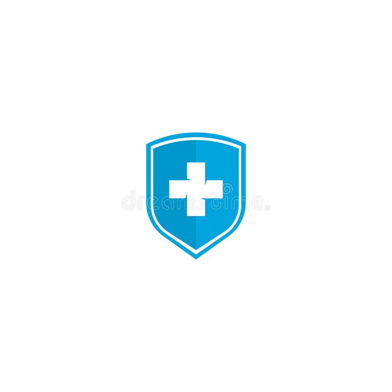 Medical Shield Protection Logo Vector Icon Illustration Stock Vector ...