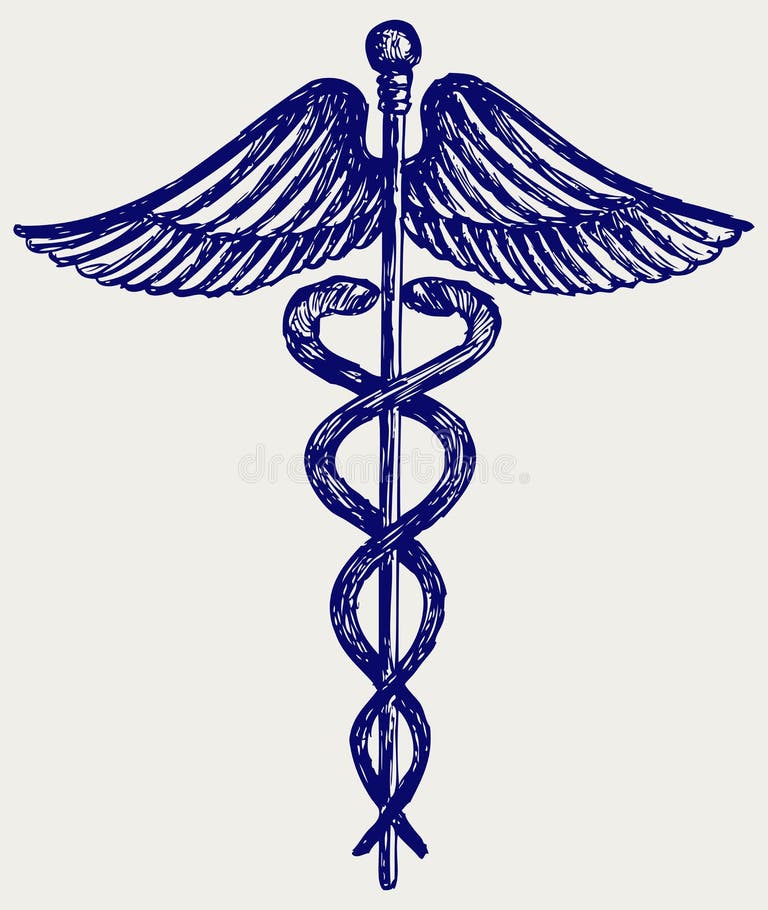 Caduceus Medical Symbol Sketch Stock Illustrations – 580 Caduceus ...