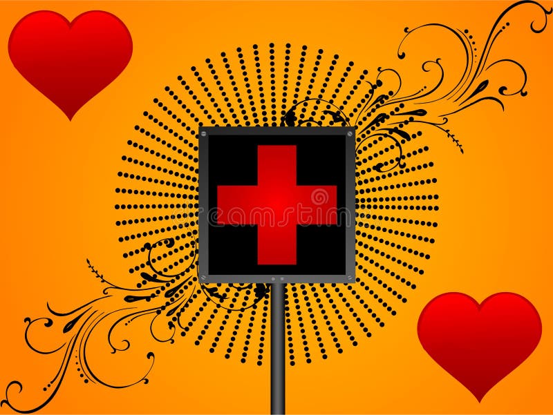 Doctor S Sign with Plus Sign Stock Illustration - Illustration of ...