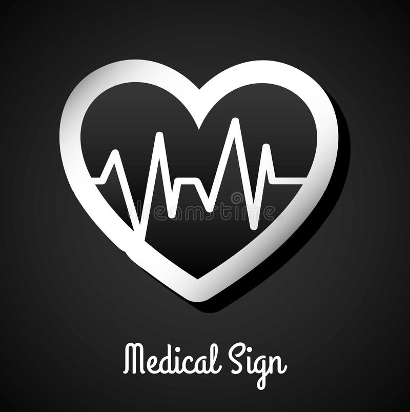 Medical sign design stock vector. Illustration of care - 47136280
