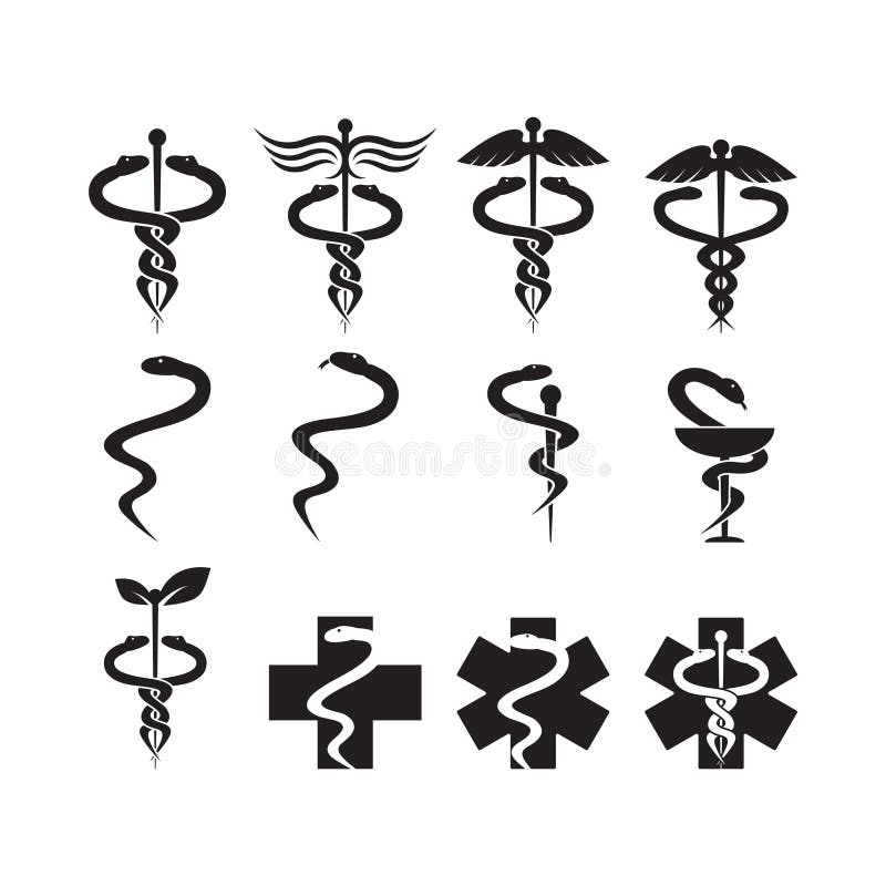 Medical Snake Graphic Design Template Vector Isolated Stock Vector ...