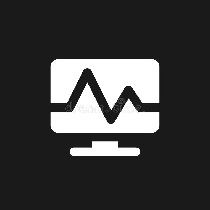 Medical Software Dark Mode Glyph Ui Icon Stock Vector - Illustration of ...