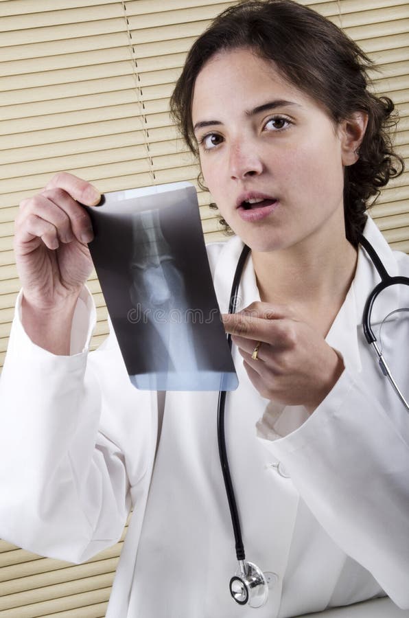 Medical Staff Examined an X-ray Image Stock Image - Image of ...