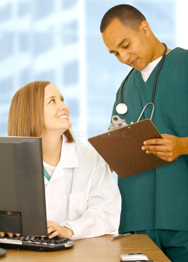 Medical Staff in Office stock image. Image of person, caucasian - 5633045