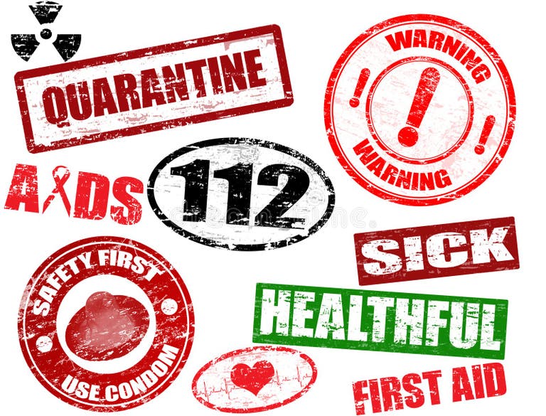 Medical stamps stock vector. Illustration of office, safety - 16715969