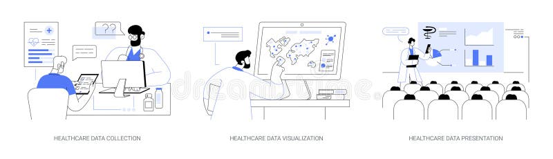 Medical Statistics Abstract Concept Vector Illustrations. Stock Vector ...