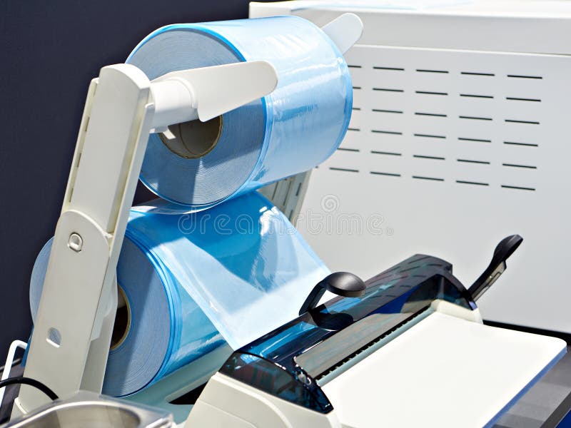 Medical Sterilization Packaging Machine Stock Image - Image of ...