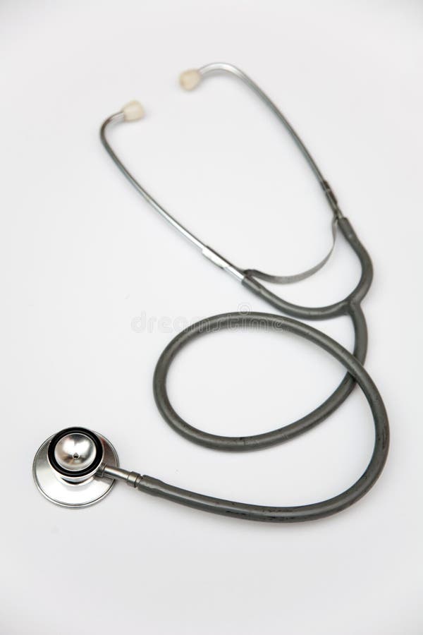 Medical stethoscope stock image. Image of white, black - 23925957