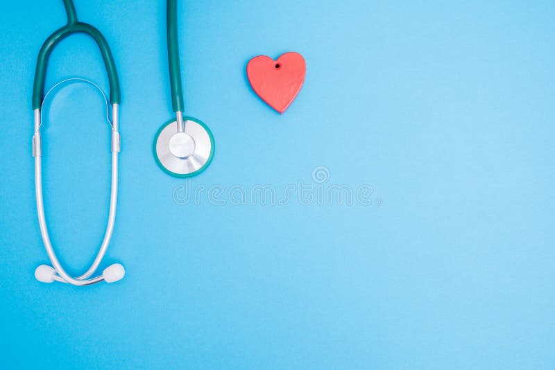 Medical Stethoscope on Color Background with Place for Text. Abstract ...