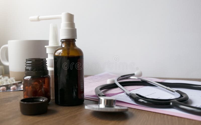 Medical Stethoscope And Clipboard With A Blank Sheet Of Paper Medical