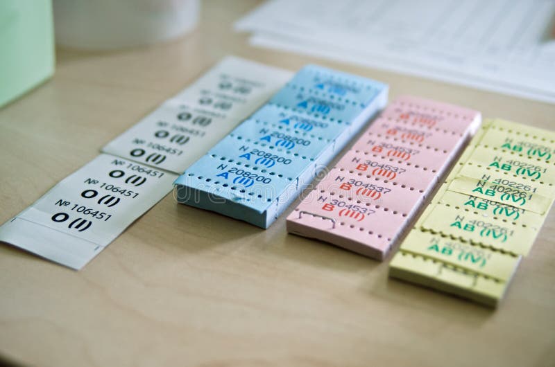 Medical Stickers with Blood Groups Stock Image - Image of medical ...