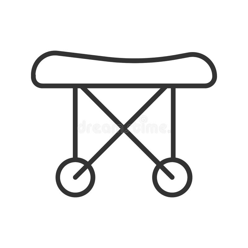 Medical Stretchers Linear Icon. Thin Line Illustration. Vector Isolated ...