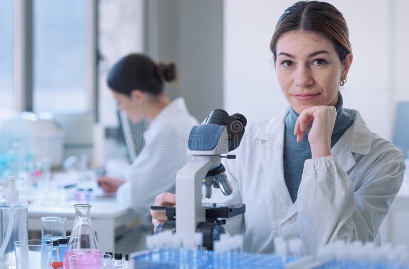 Medical Student in the Clinical Laboratory Stock Image - Image of ...