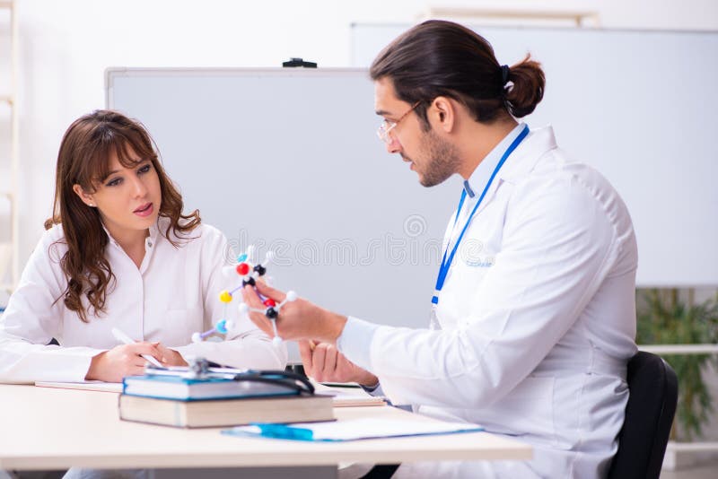 Medical Students in the Classroom Stock Image - Image of academic ...