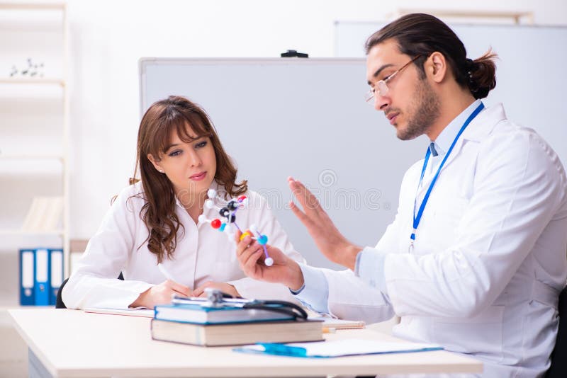 Medical Students in the Classroom Stock Image - Image of physicist ...