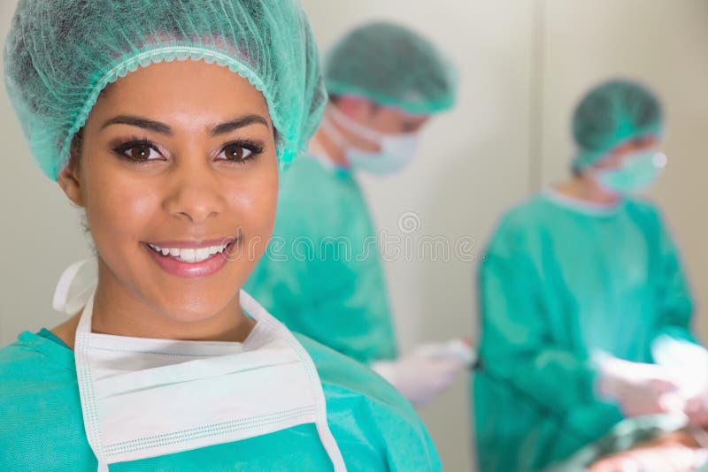 Medical Students Practicing Surgery on Model Stock Image - Image of ...