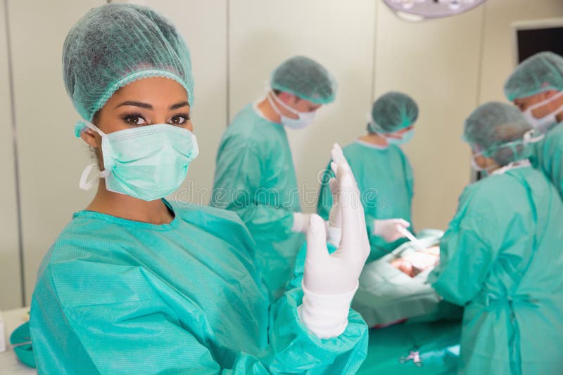 Medical Students Practicing Surgery on Model Stock Photo - Image of ...