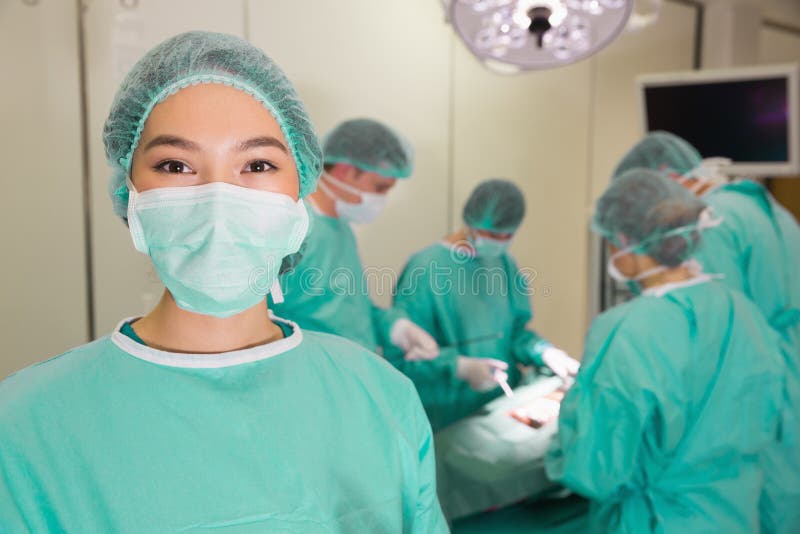 Medical Students Practicing Surgery on Model Stock Photo - Image of ...