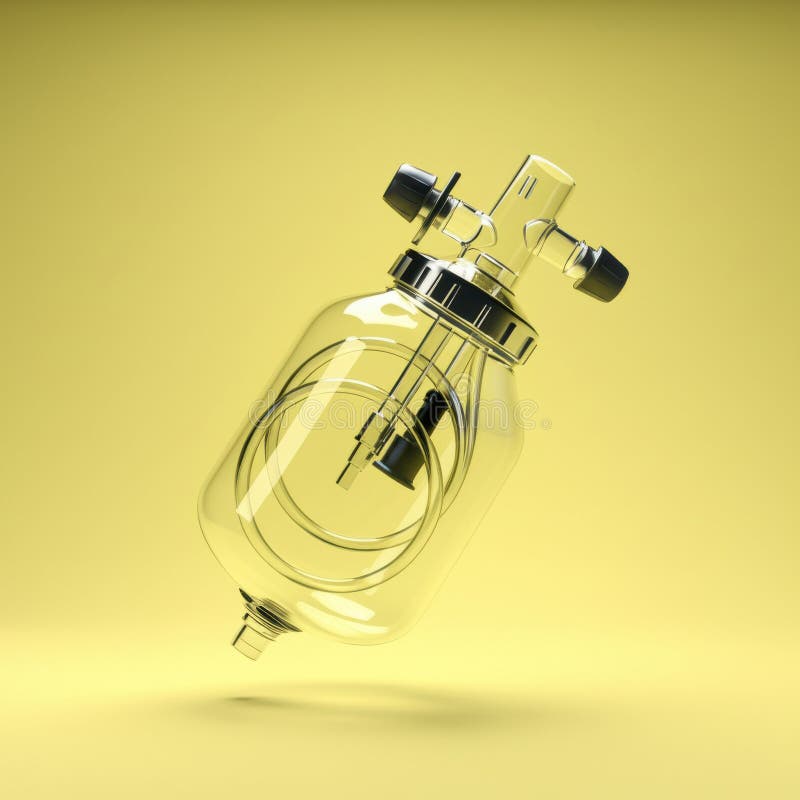 Medical Suction Canister, Transparent Stock Image - Illustration of ...