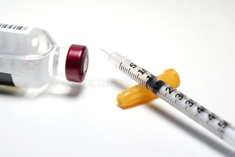 Insulin bottle and syringe stock photo. Image of dose, treatment - 395928