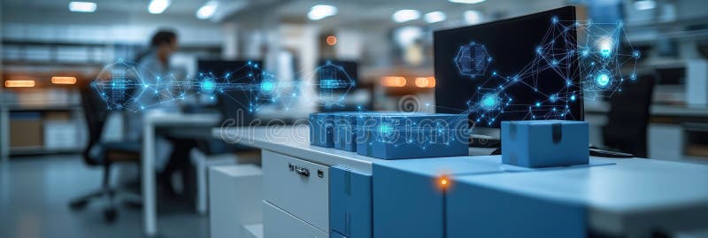 Medical Supply Chain Routes Visualized on Software. Logistics Tech ...