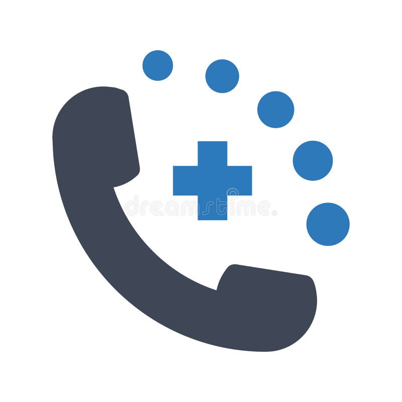 Medical support call icon stock vector. Illustration of medical - 165835456