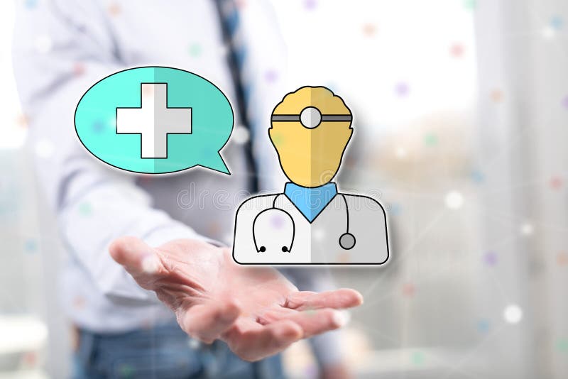 Concept of medical support stock illustration. Illustration of hospital ...