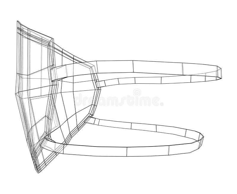 Medical Surgical Mask. Blueprint Style Stock Vector - Illustration of ...