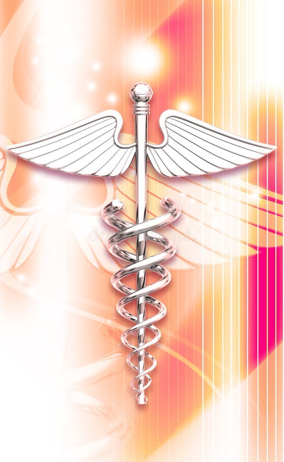 Abstract Medical Background with Caduceus Medical Symbol. Stock Vector ...