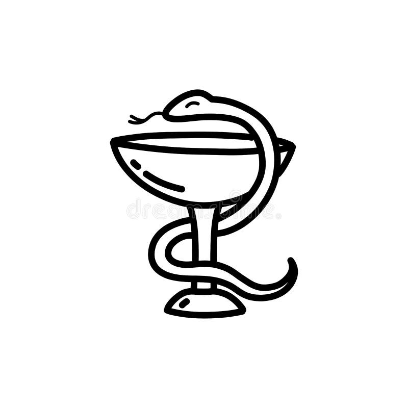 Medical Symbol Doodle Icon, Vector Color Line Illustration Stock Vector ...