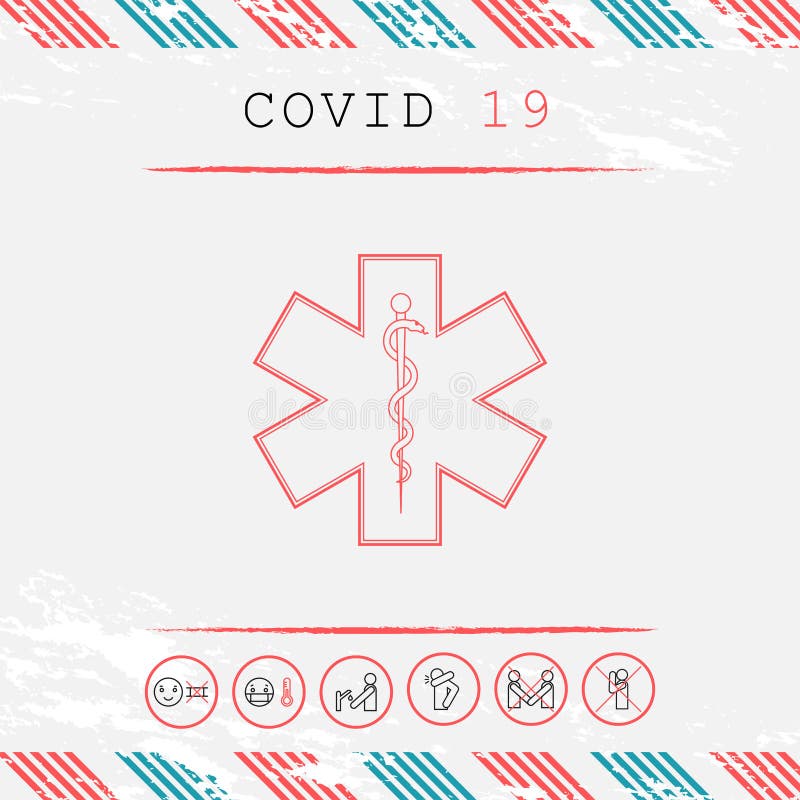 Medical Symbol of the Emergency - Star of Life. Graphic Elements for ...