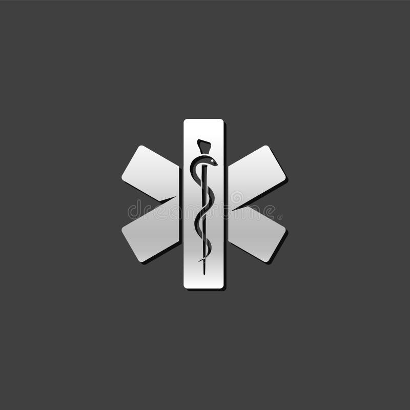 Metallic Icon - Medical Symbol Stock Vector - Illustration of drug ...