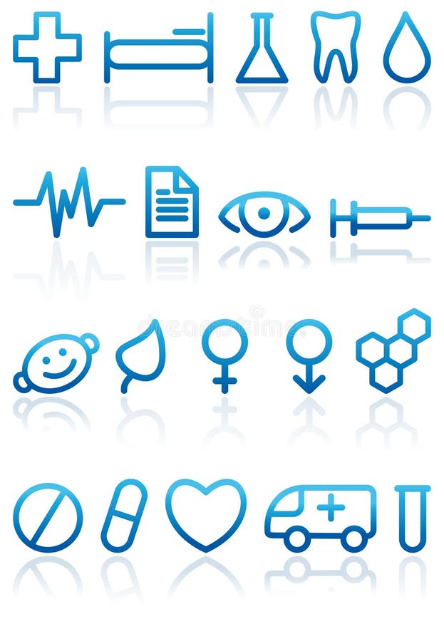 Medical symbols stock vector. Illustration of molecule - 13189705