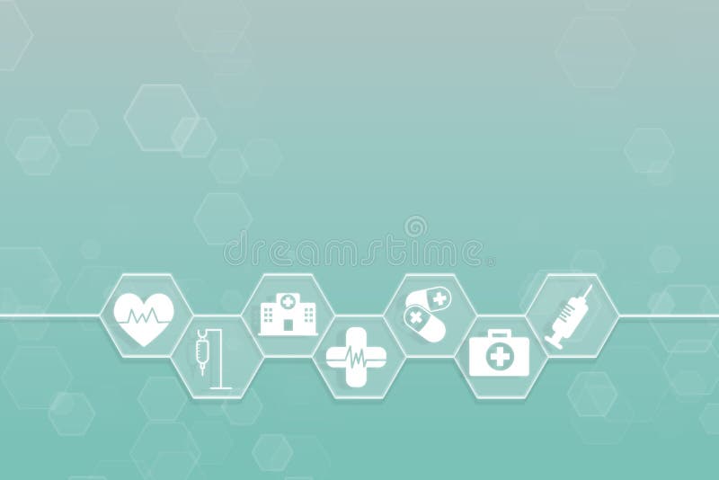 Medical Symbols Concept. Icon Pattern Medical Innovation Concept on a ...