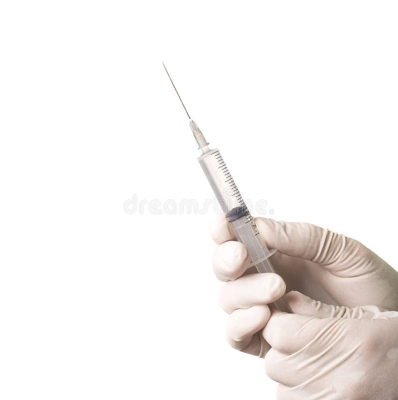 Medical syringe in hands stock image. Image of vaccination - 6487885