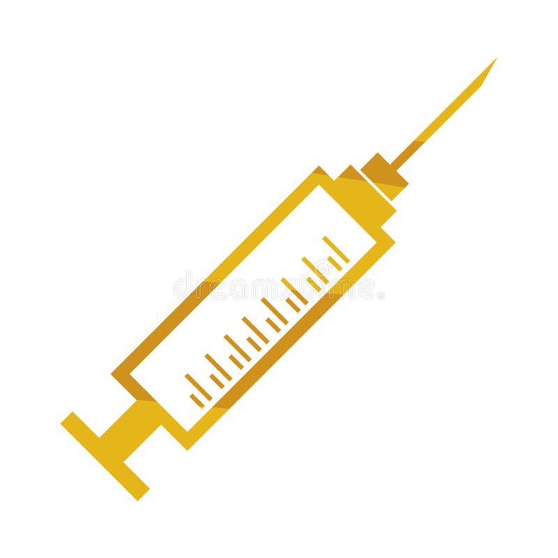 Medical syringe icon stock illustration. Illustration of laboratory ...