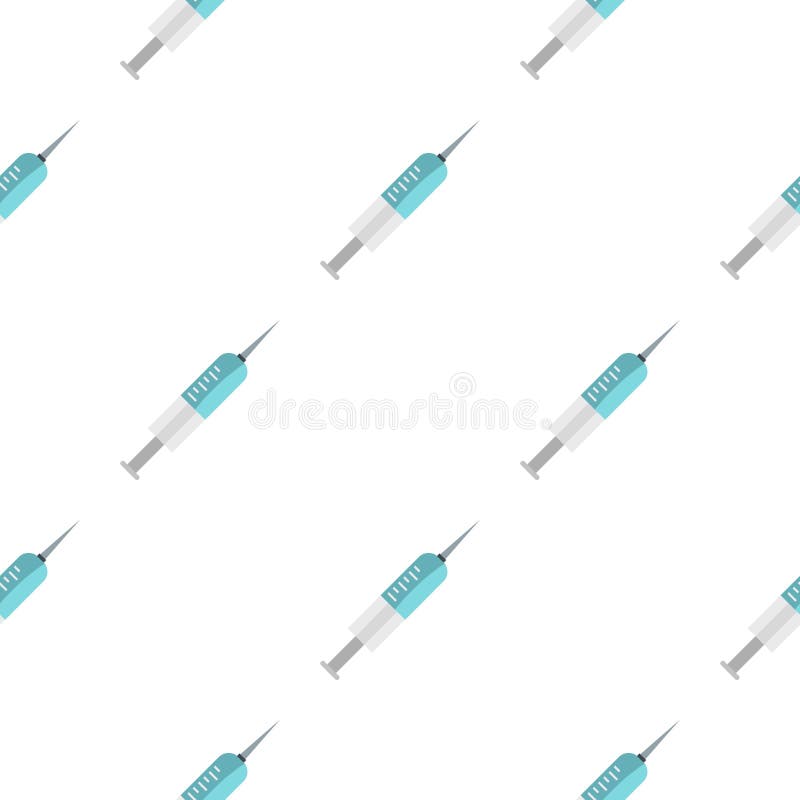 Medical Syringe Pattern Seamless Stock Vector - Illustration of object ...