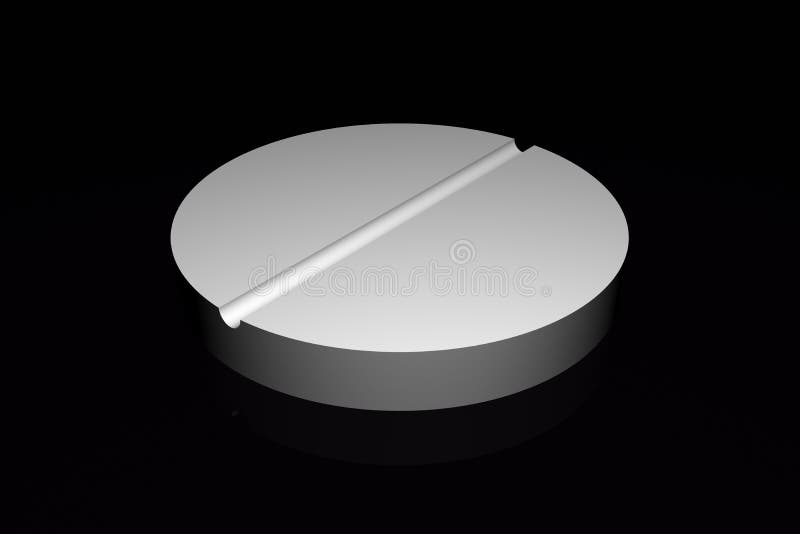 Medical Tablet Head Metaphor Stock Illustration - Illustration of ...