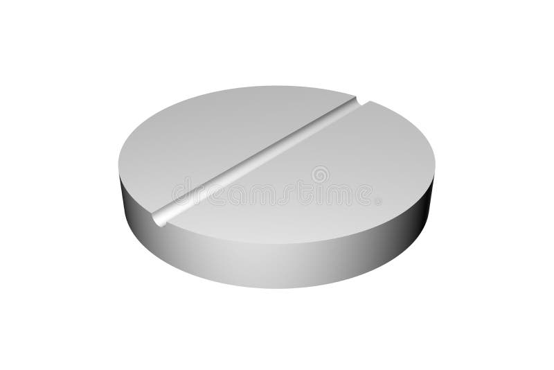 Medical Tablet Head Metaphor Stock Illustration - Illustration of ...