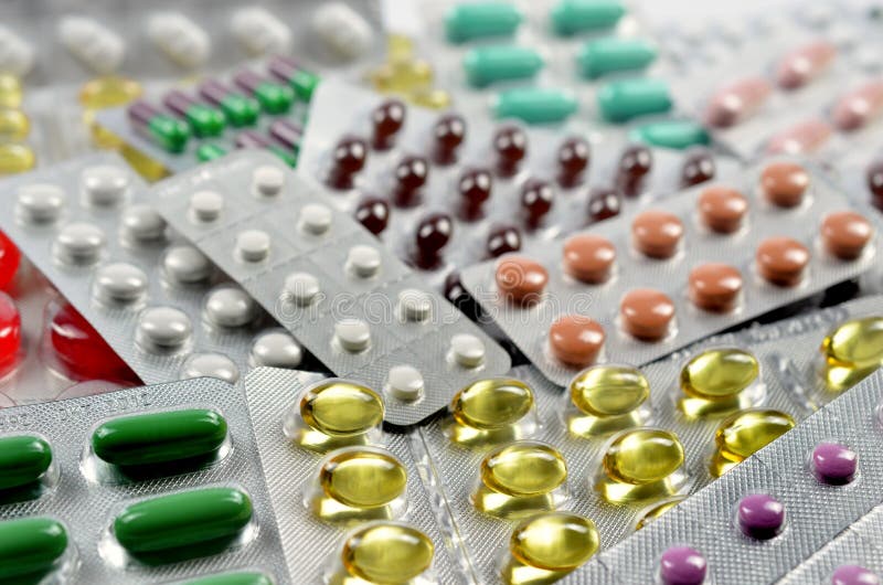 Medical Tablets in Vacuum Plastic Stock Photo - Image of object, remedy ...