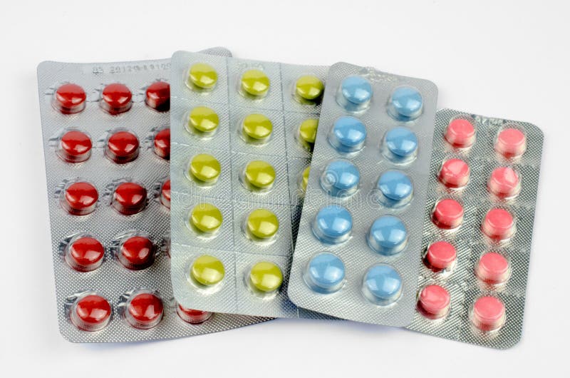 Medical Tablets in Vacuum Plastic Stock Image - Image of treatment ...