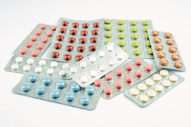 Medical Tablets in Vacuum Plastic Stock Photo - Image of object, remedy ...
