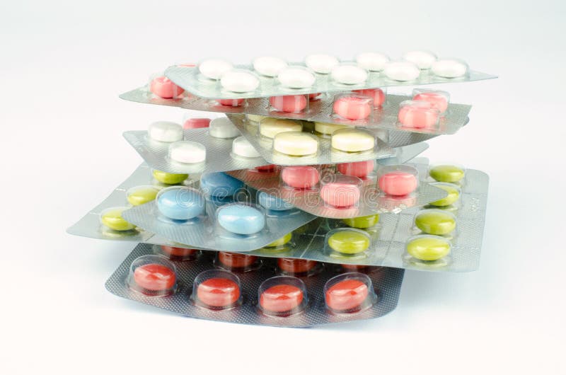 Medical Tablets in Vacuum Plastic Stock Photo - Image of object, remedy ...