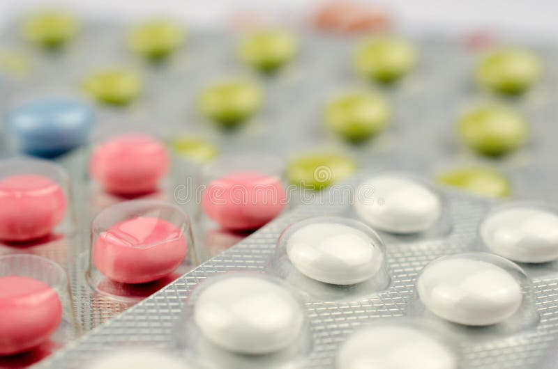 Medical Tablets in Vacuum Plastic Stock Image - Image of supplements ...