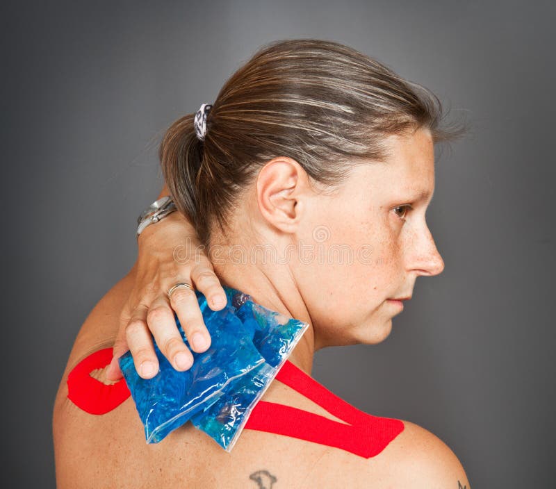 A medical taping stock image. Image of rehabilitate, horizontal - 74366065